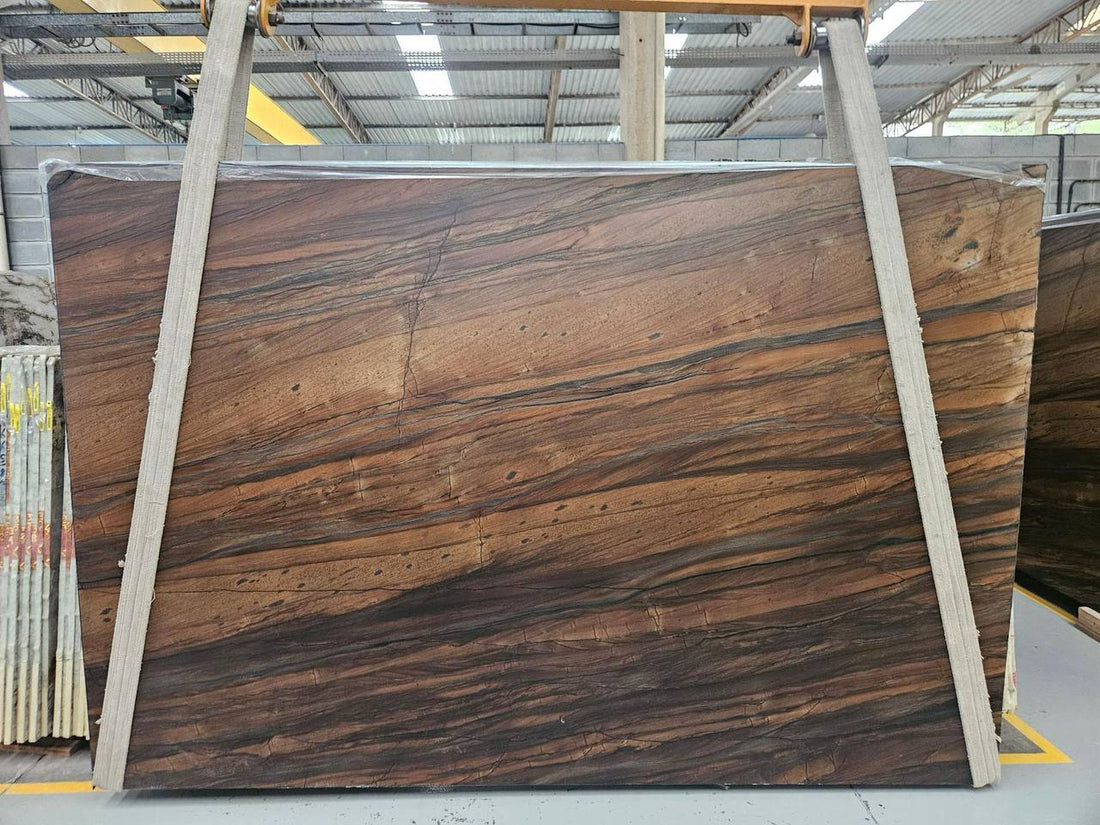 SANDALUS Quartzite leather 2cm thick - Slab